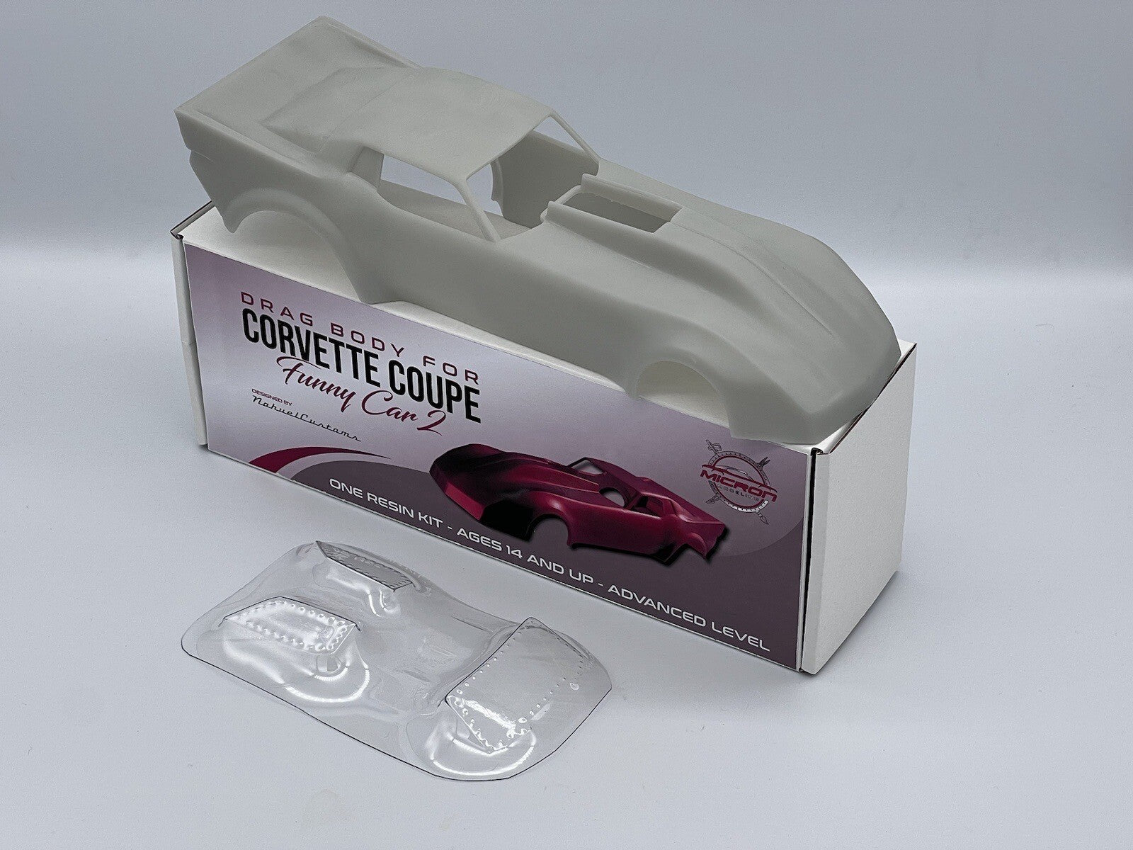 Corvette Funny Car Drag Dragster Body Scales 1/25 and 1/16 – MicronModeling