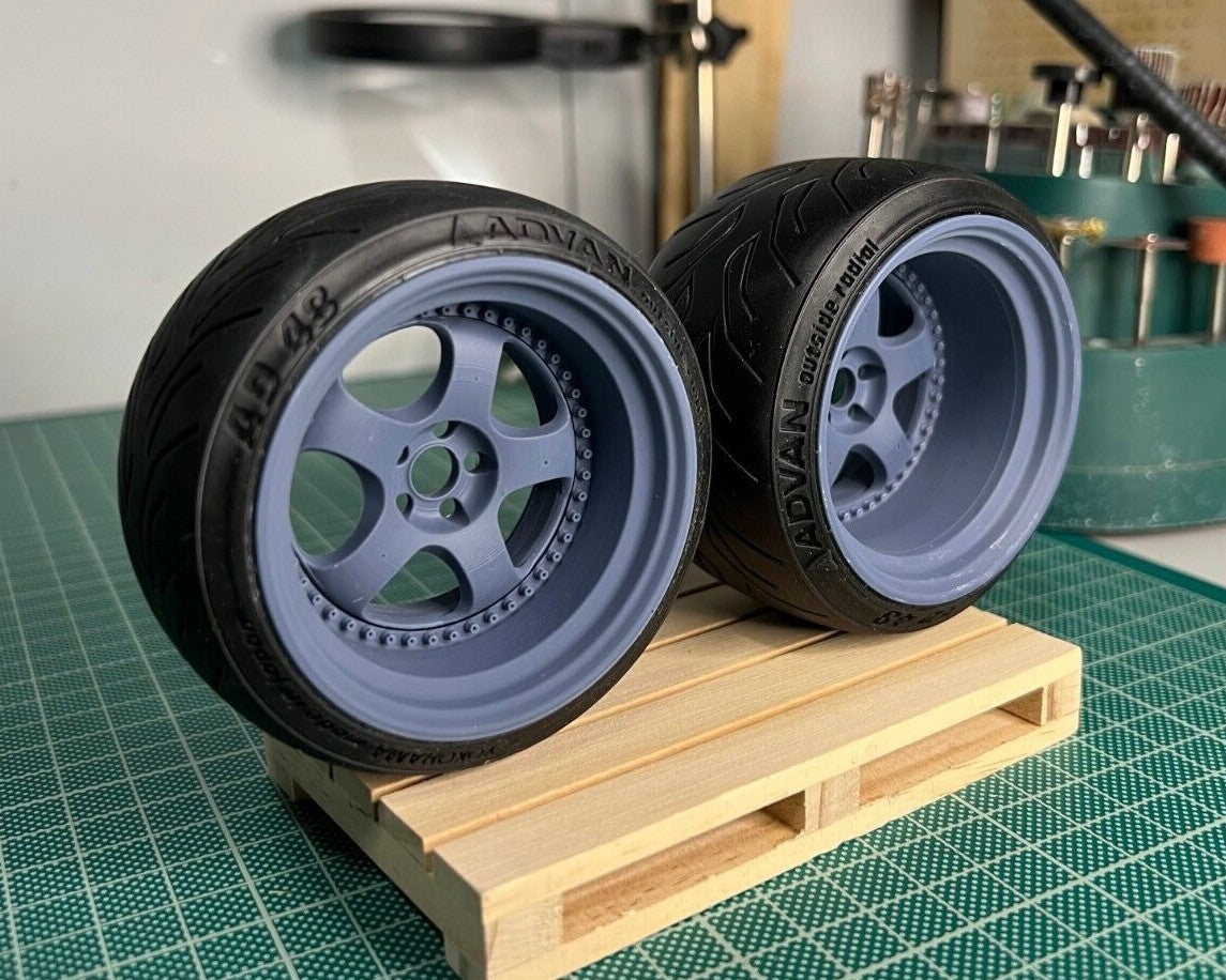 1:8 Scale Work Meister S1 3P Style Wheels & Yokohama Tires For Pocher ...