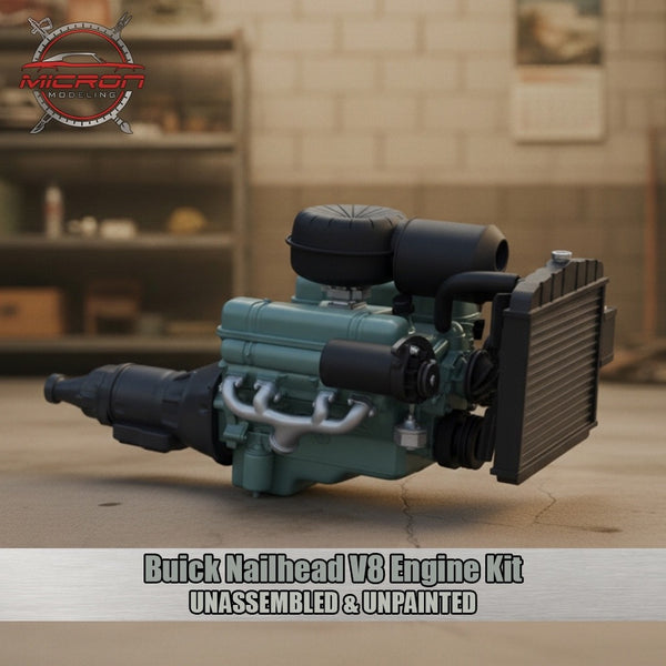 1/24 1/25 Buick 322 Nailhead V8 Engine Model Kit for Hot Rod Custom Sw ...