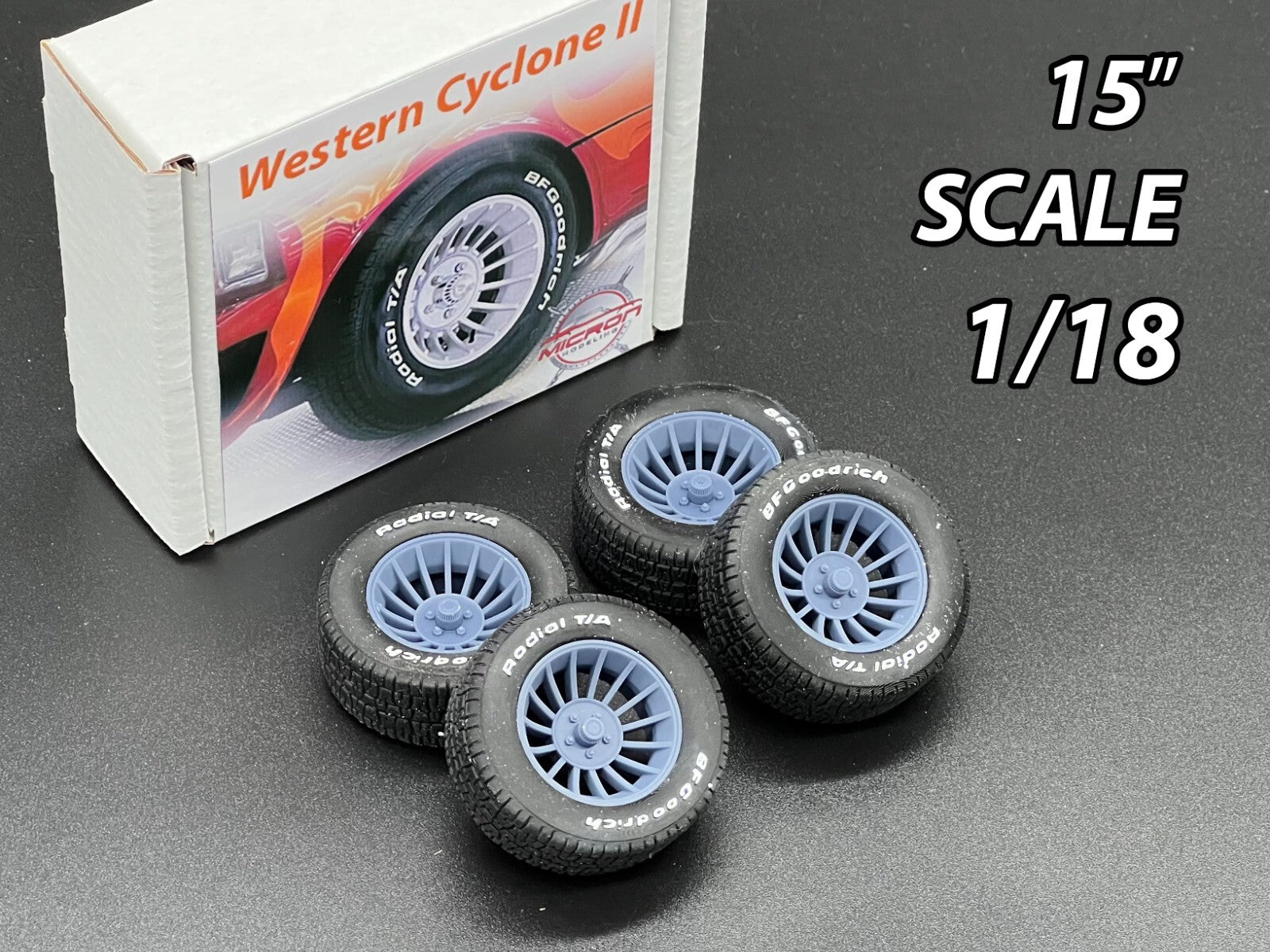 1:18 Western Cyclone 2 15" Wheels – MicronModeling