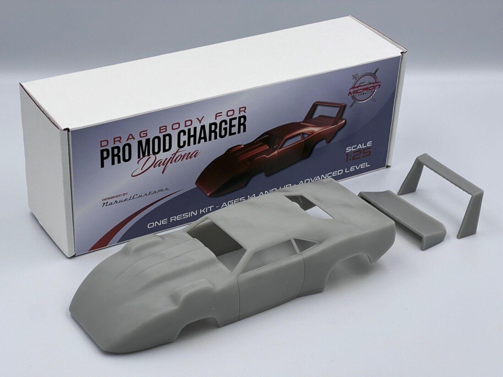 Daytona Charger Pro Mod 1969 Dodge Drag Dragster Body Scales 1/25 and ...