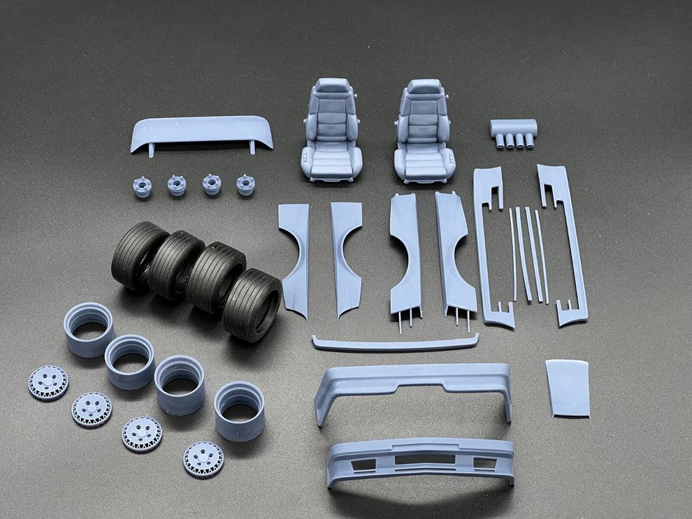 1:24 BMW E24 M635 CSI Gemballa Style Widebody Transkit for 635 CSI Fuj ...