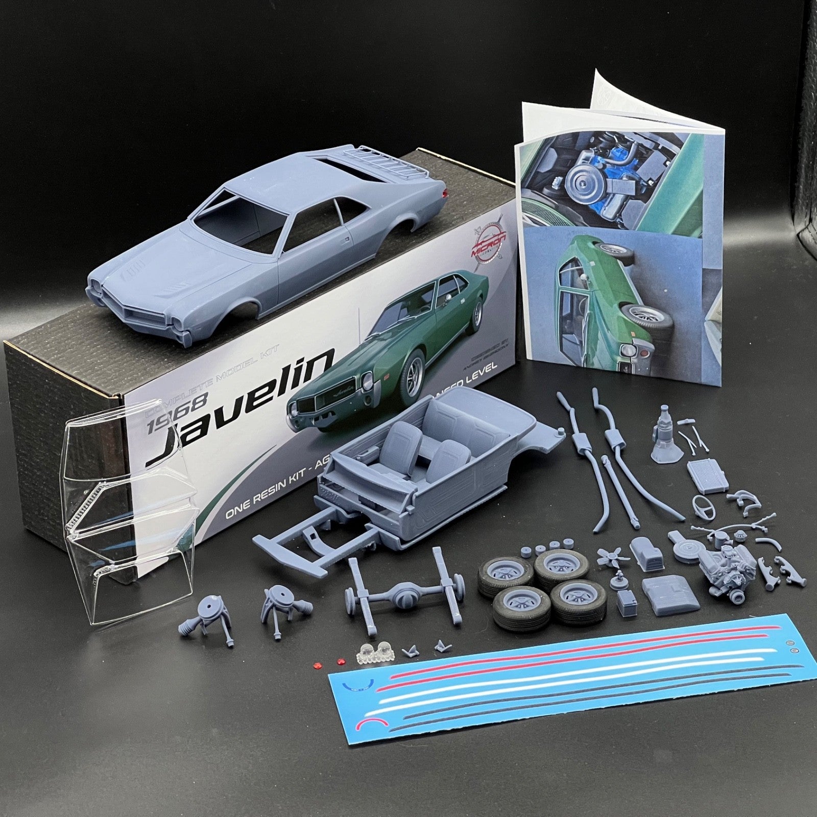 1/25 1968 AMC Javelin Premium Model Kit – MicronModeling