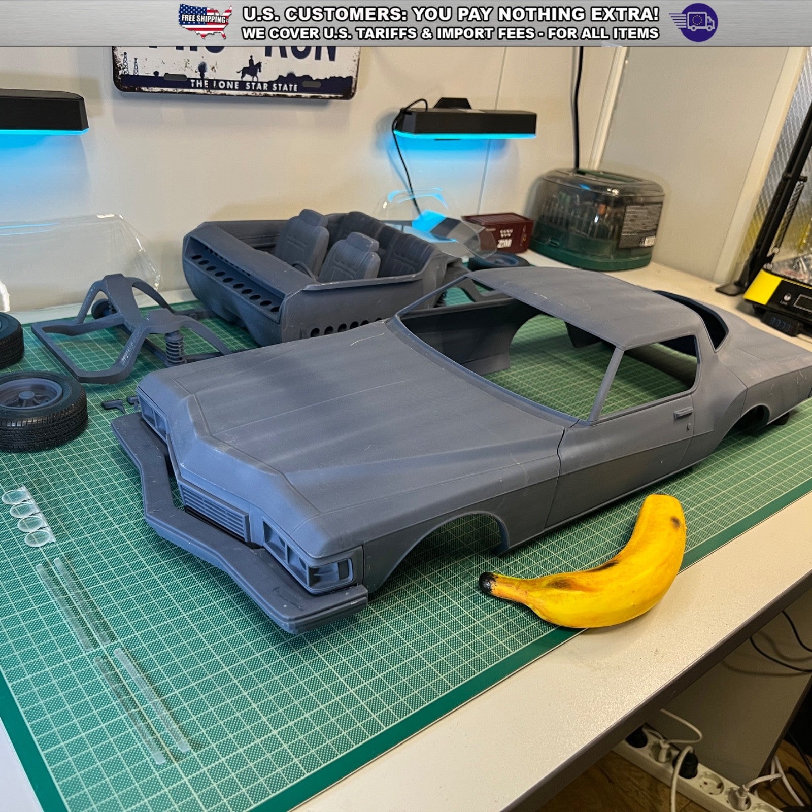 1:8 Scale 1973 Buick Riviera Boattail Resin Model Kit – MicronModeling